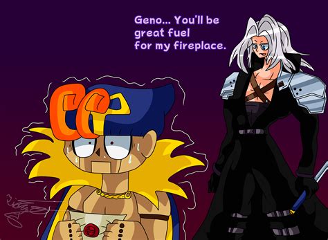 Geno Meets Sephiroth By Tiagothemangaka On Deviantart