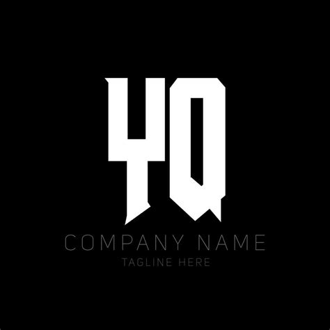 diseño del logotipo de la letra yq letras iniciales yq icono del logotipo de juegos para