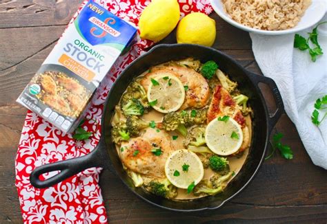 Creamy Lemon Chicken With Broccoli