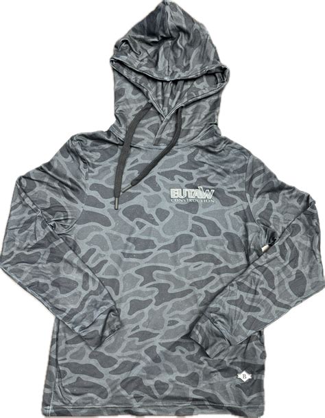 Burlebo Youth Performance Hoodie Black Camo Shopeutaw