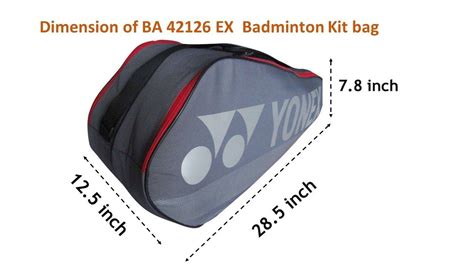 Yonex BA EX Team Badminton Kitbag Grayish Pearl Buy Yonex BA EX Team Badminton