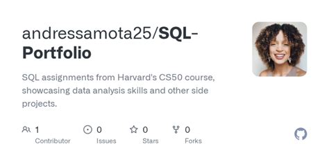 Github Andressamota25sql Portfolio Sql Assignments From Harvards