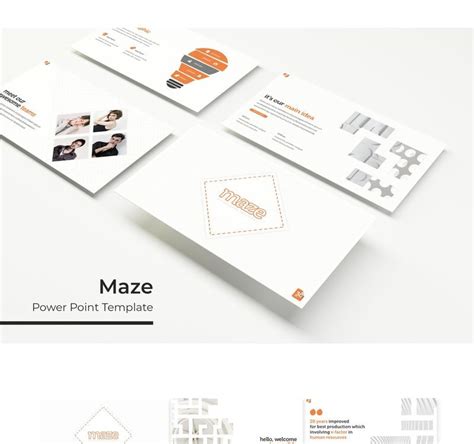 Maze PowerPoint Template TemplateMonster