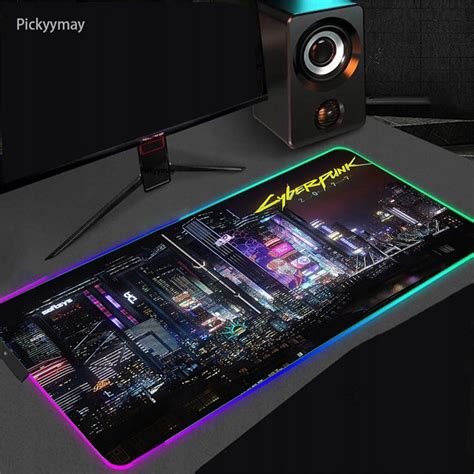 Podkładka pod mysz RGB duża do gier Cyberpunk po Sklep Opinie Cena w Allegro pl
