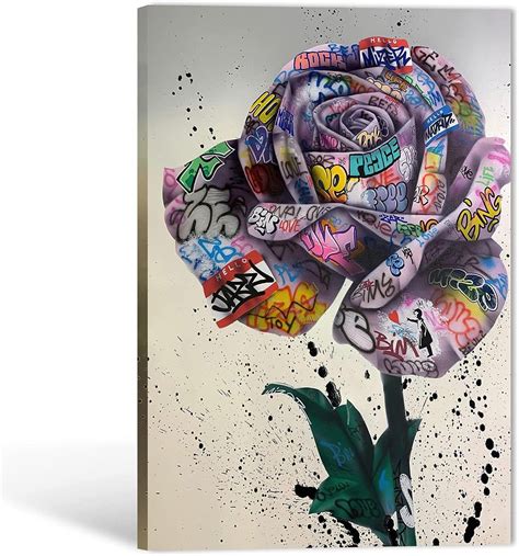 Aazaqtin Graffiti Canvas Wall Art Street Graffiti Canvas Wall Art