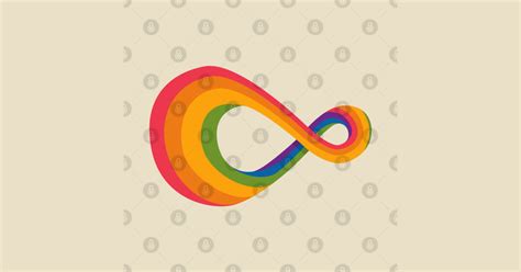 Rainbow Infinity Loop Neurodiversity Symbol Moule T Shirt Teepublic
