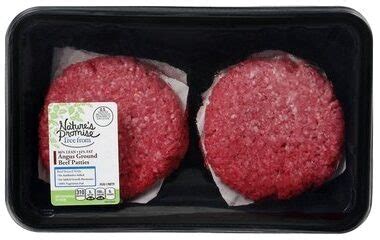 Nature S Promise Free From 86 Lean Angus Ground Beef Patties 1 Pound