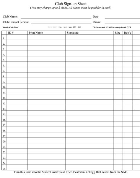 9 Sign Up Sheet Templates To Make Your Own Sign Up Sheets