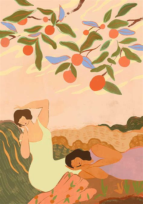 Постеры и картины ”ДЕВУШКИ ПОД ПЕРСИКОВЫМ ДЕРЕВОМ ” купить в Санкт