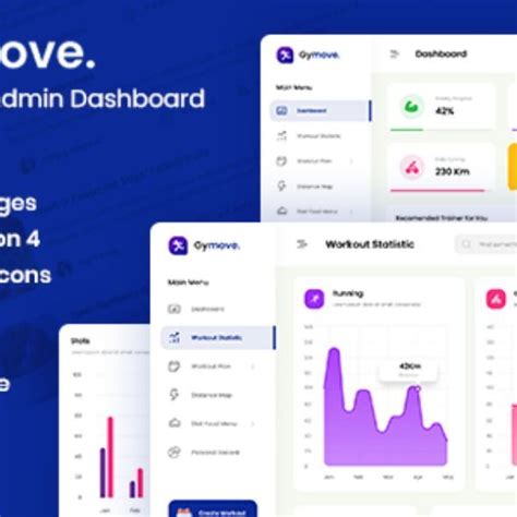Gymove Fitness Admin Dashboard Laravel Bootstrap Template Bootstrap