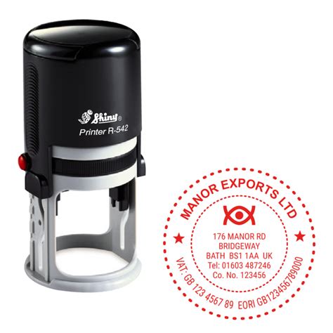 Circular Self Inking Company Stamp Stamps Direct Ltd