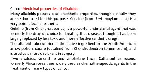 3rd Sem Alkaloids Structure Properties Applications Pptx