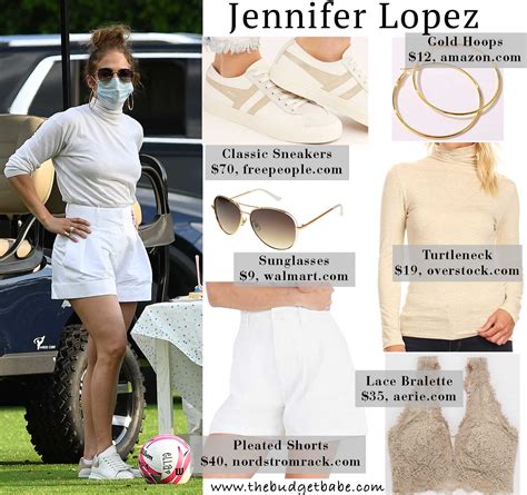 Jennifer Lopez White Shorts