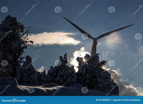 Uma Tarde Nas Montanhas Muita Neve Imagem De Stock Imagem De