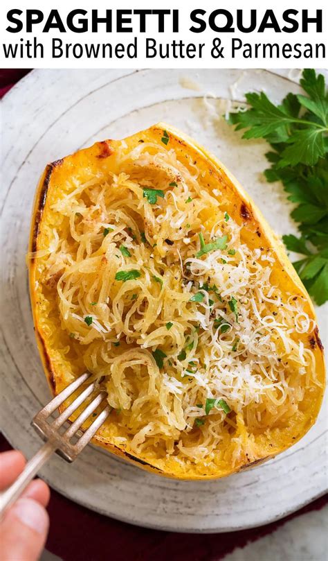 Roasted Spaghetti Squash Browned Butter Parmesan Cooking Classy Artofit