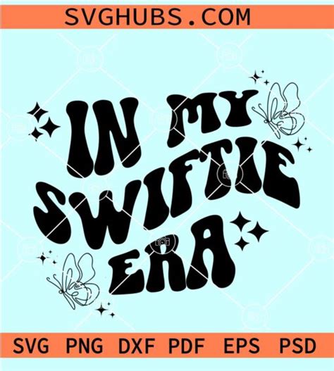 In My Swiftie Era Svg Wavy Text Svg Taylor Swift Svg Swiftie Svg