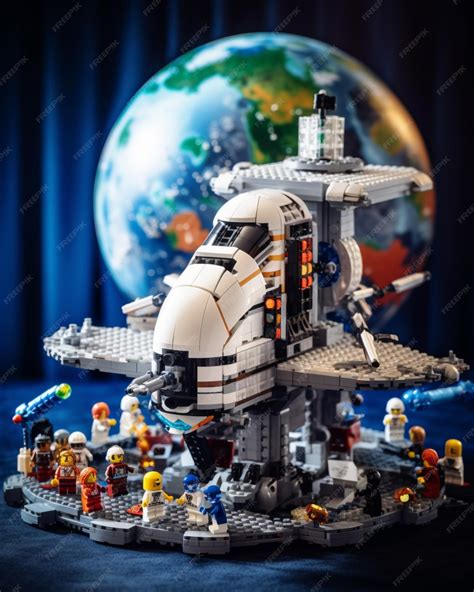 Premium Ai Image Legos Are Assembled To Look Like A Space Shuttle