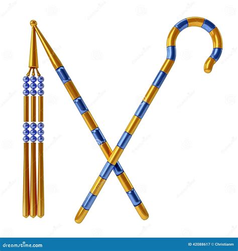 Crook And Flail Outline Icon Vector Illustration CartoonDealer 120271294