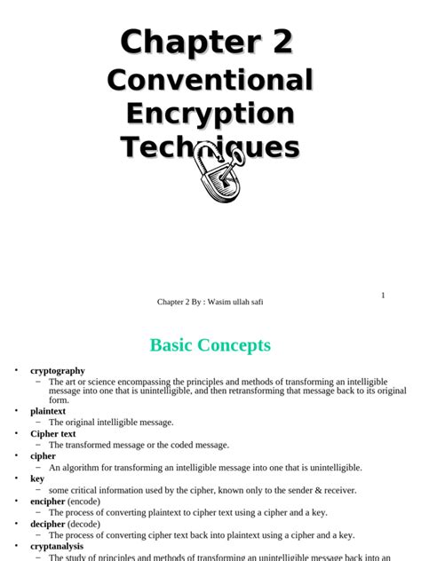 Intro To Conventional Encryption Pdf Cryptography Cipher