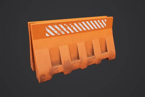 Stylized Traffic Barricade 3d 외부소품 Unity Asset Store