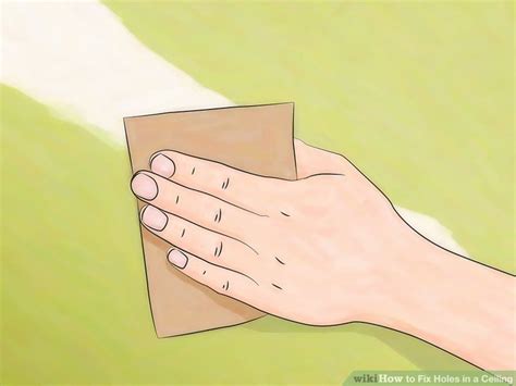 How To Fix Holes In A Ceiling 9 Steps With Pictures WikiHow