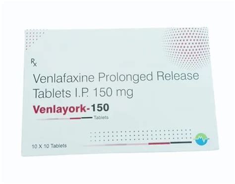 150 Mg Venlafaxine Prolonged Release Tablets Ip At ₹ 140stripe