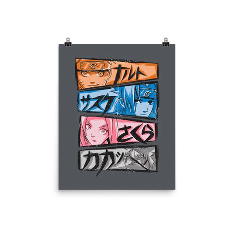 Ninja Faces None Matte Poster Conjura Geek By Teefury