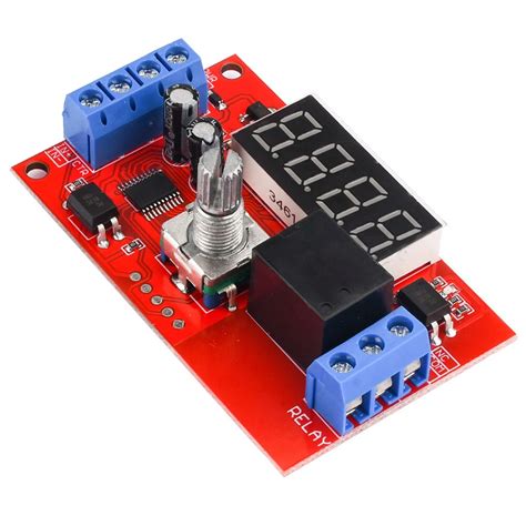 Dc 5v 12v 24v 10a Adjustable Time Delay Relay Module 32 Modes Led