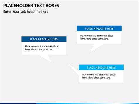 Placeholder Text Boxes Powerpoint Sketchbubble