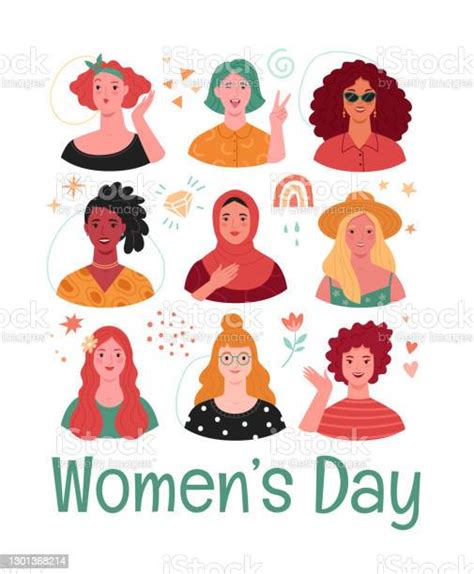 Ilustración De Tarjeta De Felicitación Del Día De La Mujer Y Más