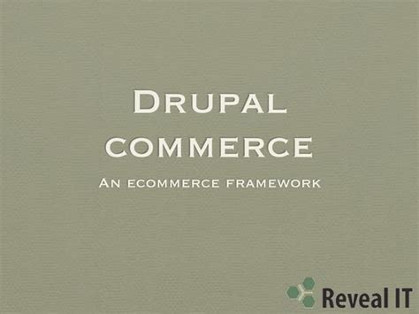 Drupal Commerce Drupalhagen 2012 Key