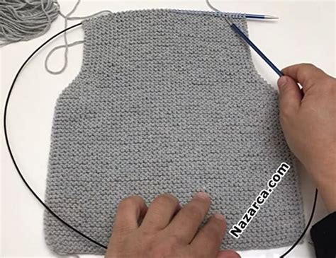 125 GR İPLE KRUVAZE PARÇALI BEBEK YELEK Nazarca