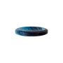 Bouton trous en chanvre et polyester recyclé mm bleu marbré Tissus Hemmers