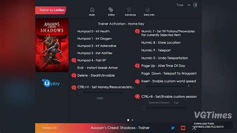 Assassins Creed Shadows — Table For Cheat Engine Upd 20032025