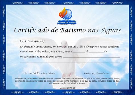 100 Certificado Batismo Personalizados R 250 Certidão De Batismo