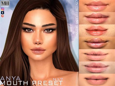 Mouth Preset N17 Sims 4 Cc Makeup Sims 4 Body Mods Sims 4 Cc Skin