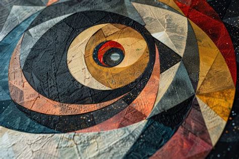 Celestial Motifs Intertwined With Geometric Shapes Creating A Mesmerizing Fusion Of Art And