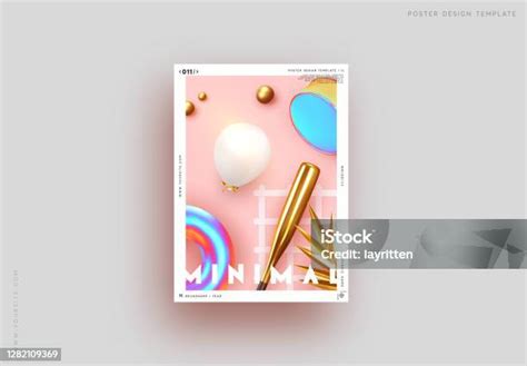 3d 사실적인 디자인 오브젝트 기하학적 금속 요소 황금 손바닥 둥근 구 및 풍선이있는 벡터 추상적 배경 배너 포스터 커버 디자인 템플릿 홀로그램 색상과 골드 0명에 대한