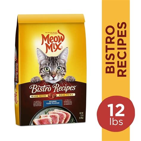 Meow Mix Bistro Recipes Seared Tuna Flavor Dry Cat Food