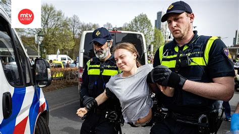 Greta Thunberg Otettu Kiinni Haagissa Mtvuutiset Fi