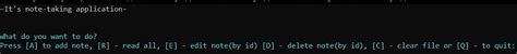 github andrewpopesku note taking application the console app for