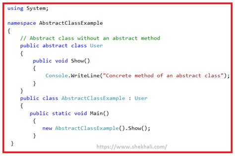 C Abstract Class Vs Interface Difference Between Abstract Class And Interface In C Shekh