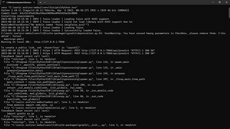 webui user batを実行中にエラーが発生しました。 · issue 18 · ddpn08 rvc webui · github