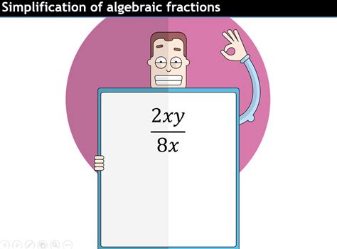 Simplifying Algebraic Fractions TickTockMaths