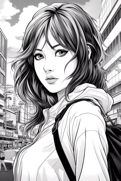 Anime Girl Coloring Page Da Rienda Suelta A Tu Creatividad Con