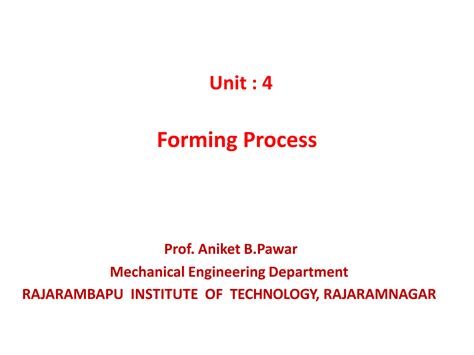 Solution Metal Forming Processes Forming Process Sheet Metal