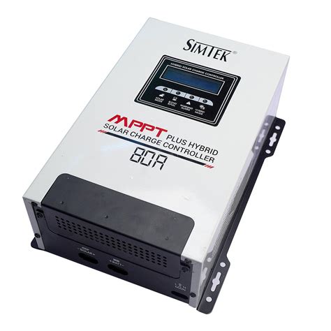 Simtek Mppt Plus Hybrid Solar Charge Controller 145v Voc 80amp Fully Automatic With Dual Lcd