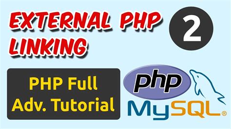 External Php Linking Php Tutorial Ch 2 Youtube