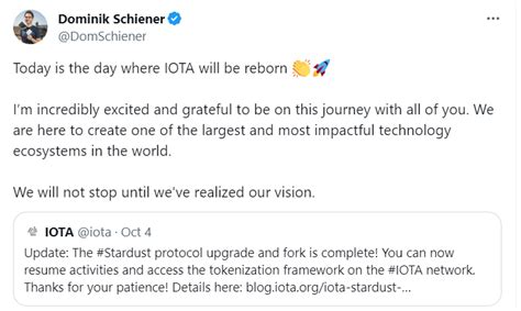 Stardust Upgrade Brings New Useful Features To Iota R Iotamarkets