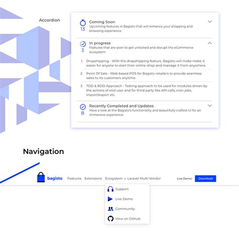 bagisto laravel ecommerce website behance